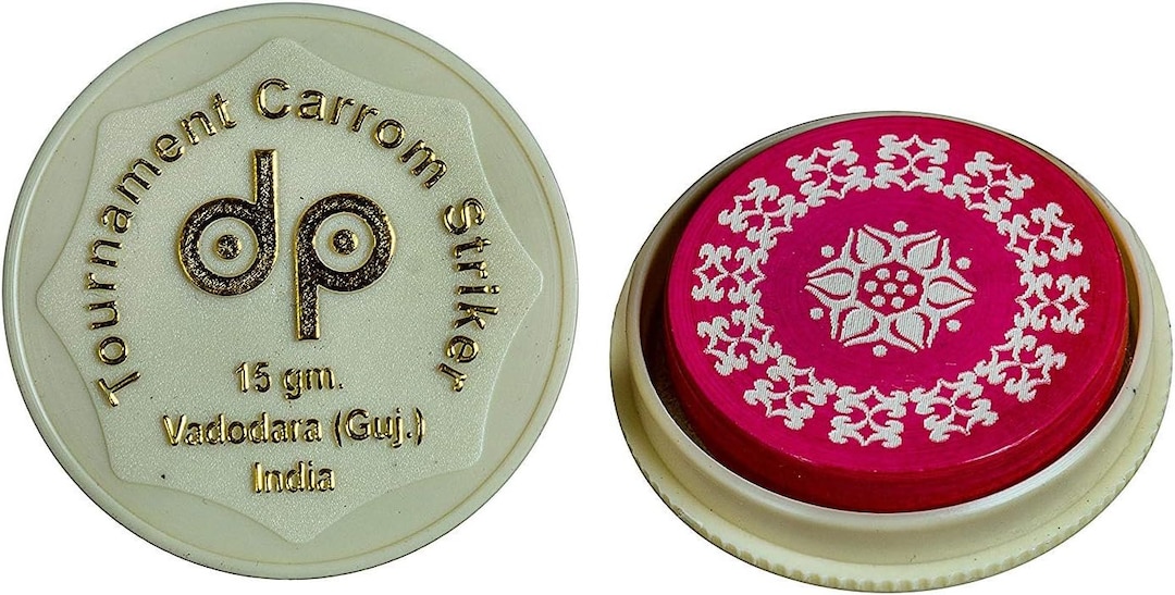 Carrom Tournament Striker RED Design/color May Vary Random Color and ...