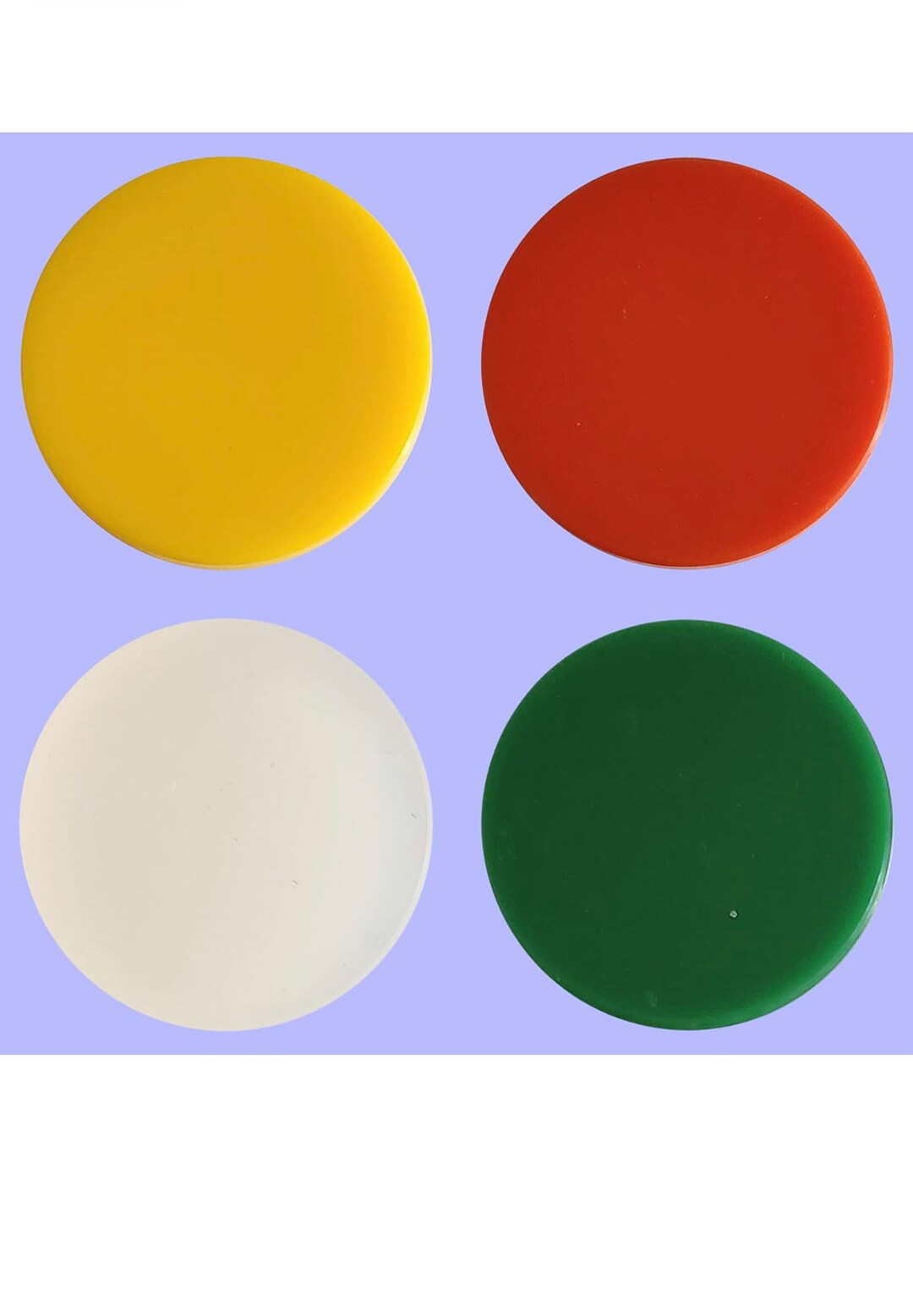 4 X Carrom Tournament Plain Striker Color May Vary Random Color and ...