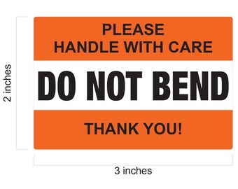 Fragile Do Not Drop Stickers 2“ X 3” Fragile Handle With Care Stickers ...