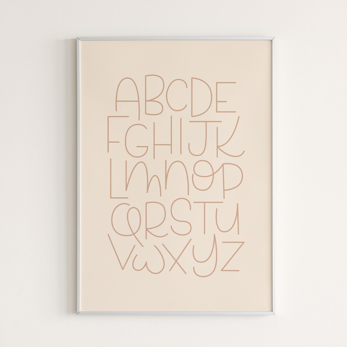 Buy Neutral Alphabet Print Digital Download, Alphabet Poster, ABC Wall ...