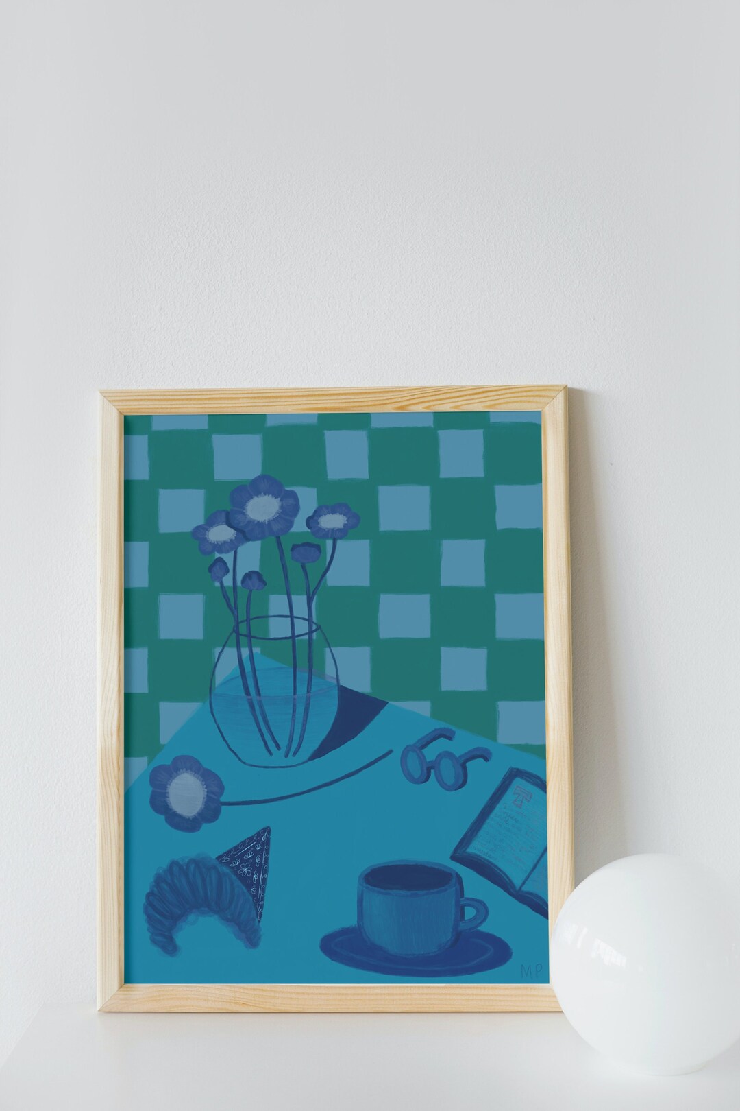 Blue Still Life Art Print *digital Download* - Etsy