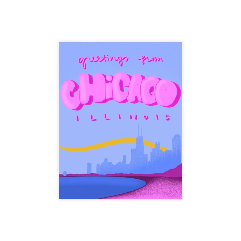 Chicago Postcard - Etsy