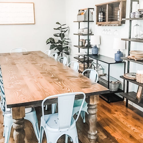 Long Farmhouse Table Large Farm Table Rustic Table Custom | Etsy
