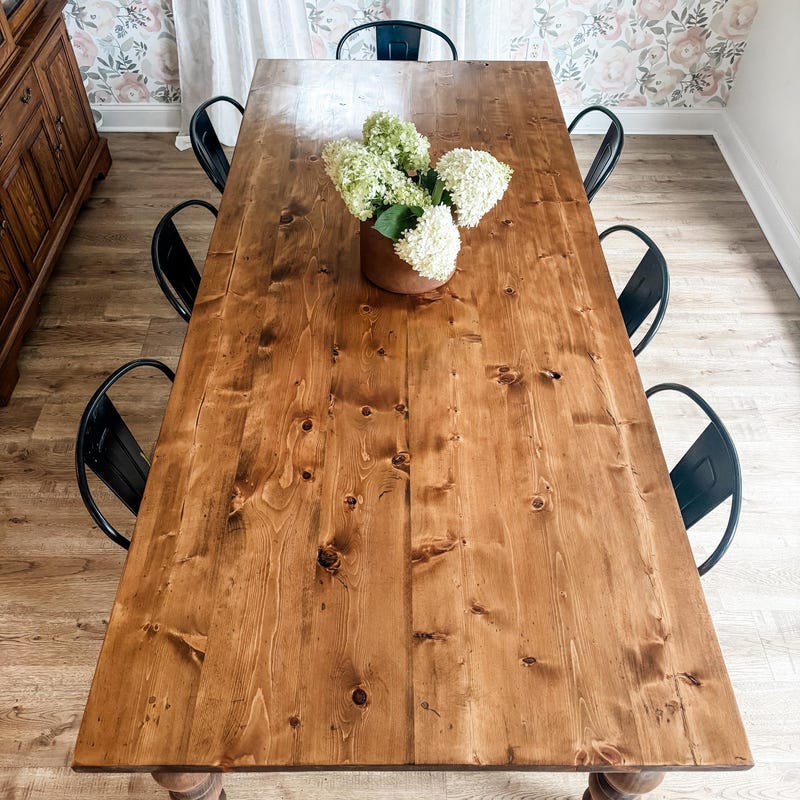 9 Ft Wood Dining Table - Etsy