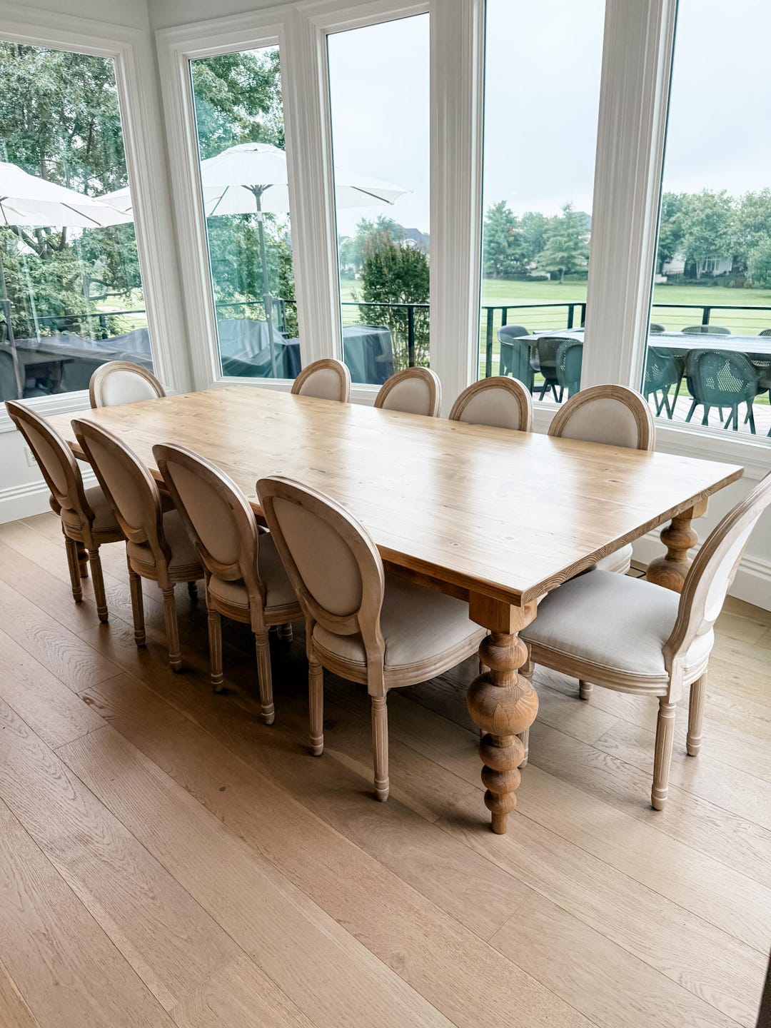 Large Custom Table, Chunky Balled Table, Modern Table, Custom Dining ...