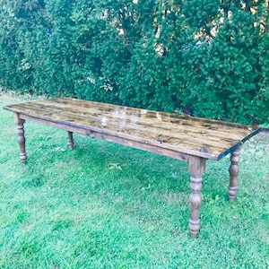 Farmhouse Table, Rustic Table, Modern Farm Table, Long Farmhouse Table ...