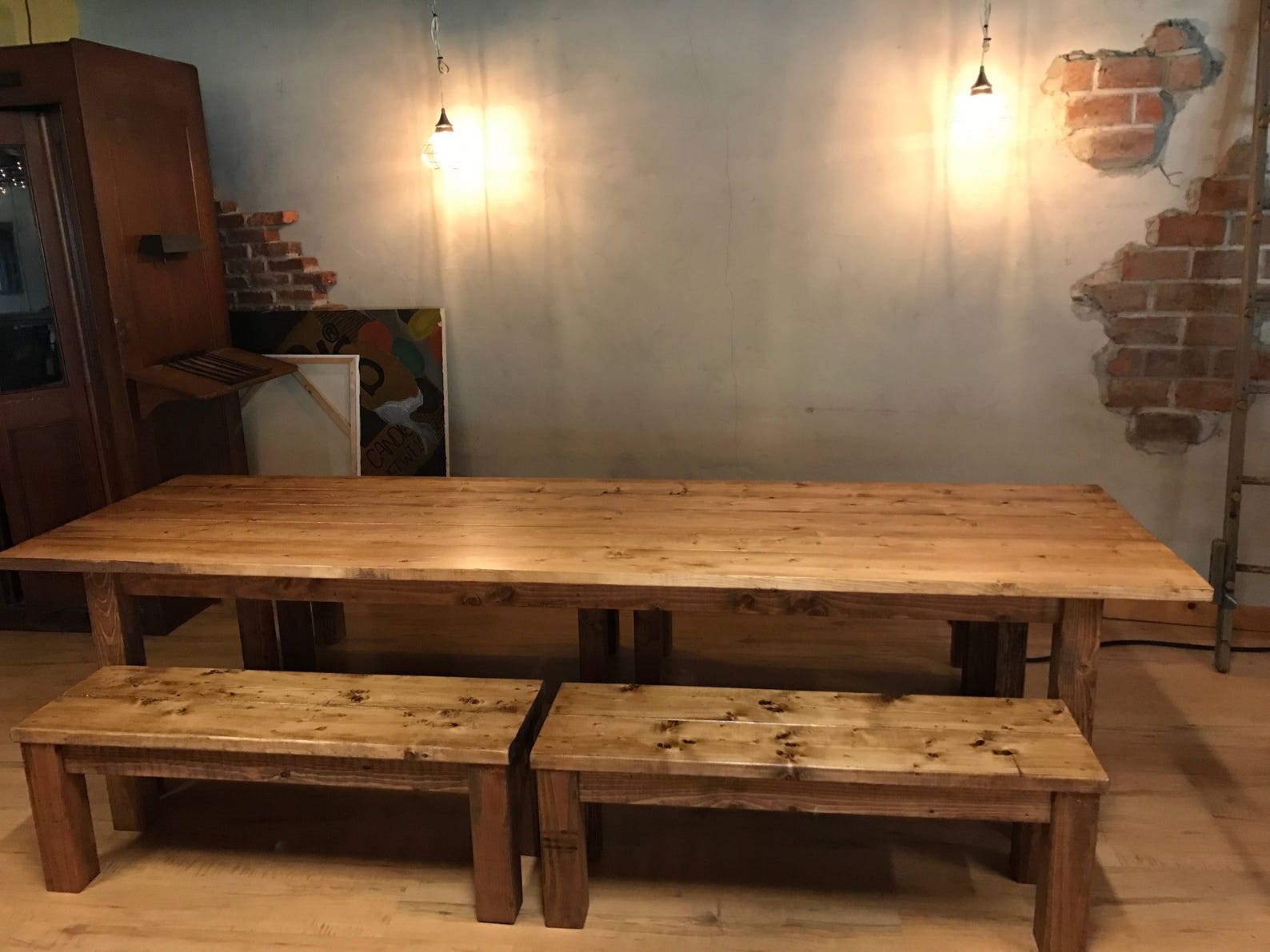 Large Farmhouse Table, Rustic Farm Table, Long Farm Table, Rustic ...