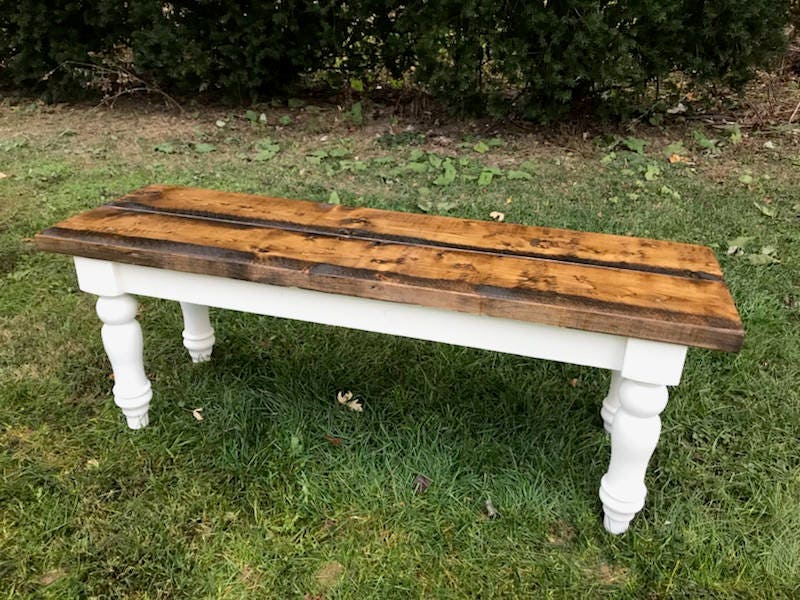 Rustic Farm, Farmhouse Bench, Farm Table Bench, Dining Room Bench ...