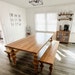 Custom Balled Turned Leg Table, Chunky Balled Farmhouse Table, Large ...