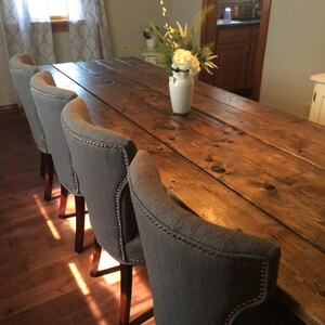 Farmhouse Table, Farm Table, Long Farmhouse Table, Rustic Table, Rustic ...