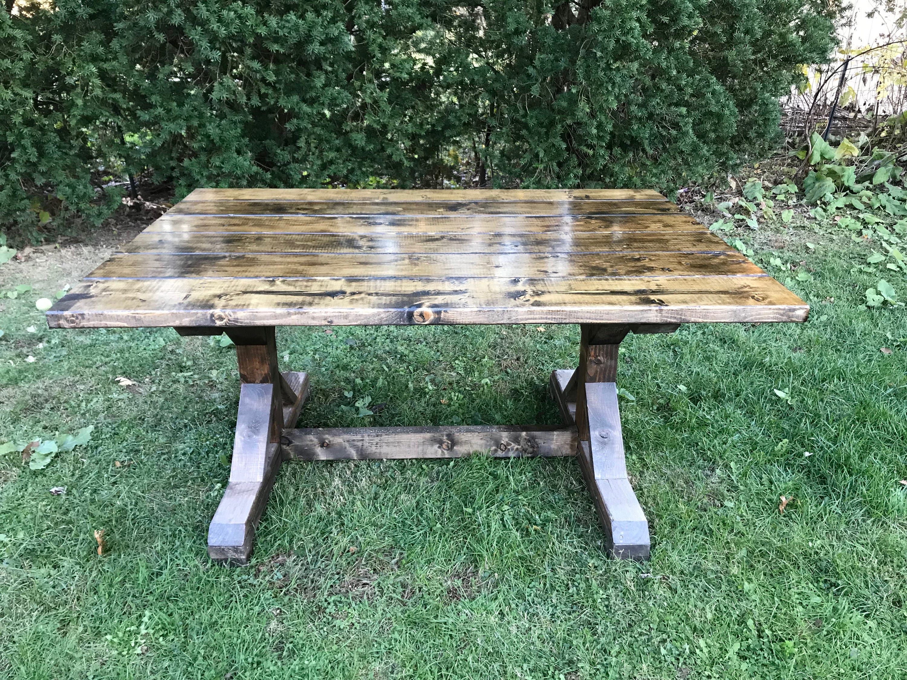 Custom Farm Table Rustic Farmhouse Table Kitchen Farm Table - Etsy