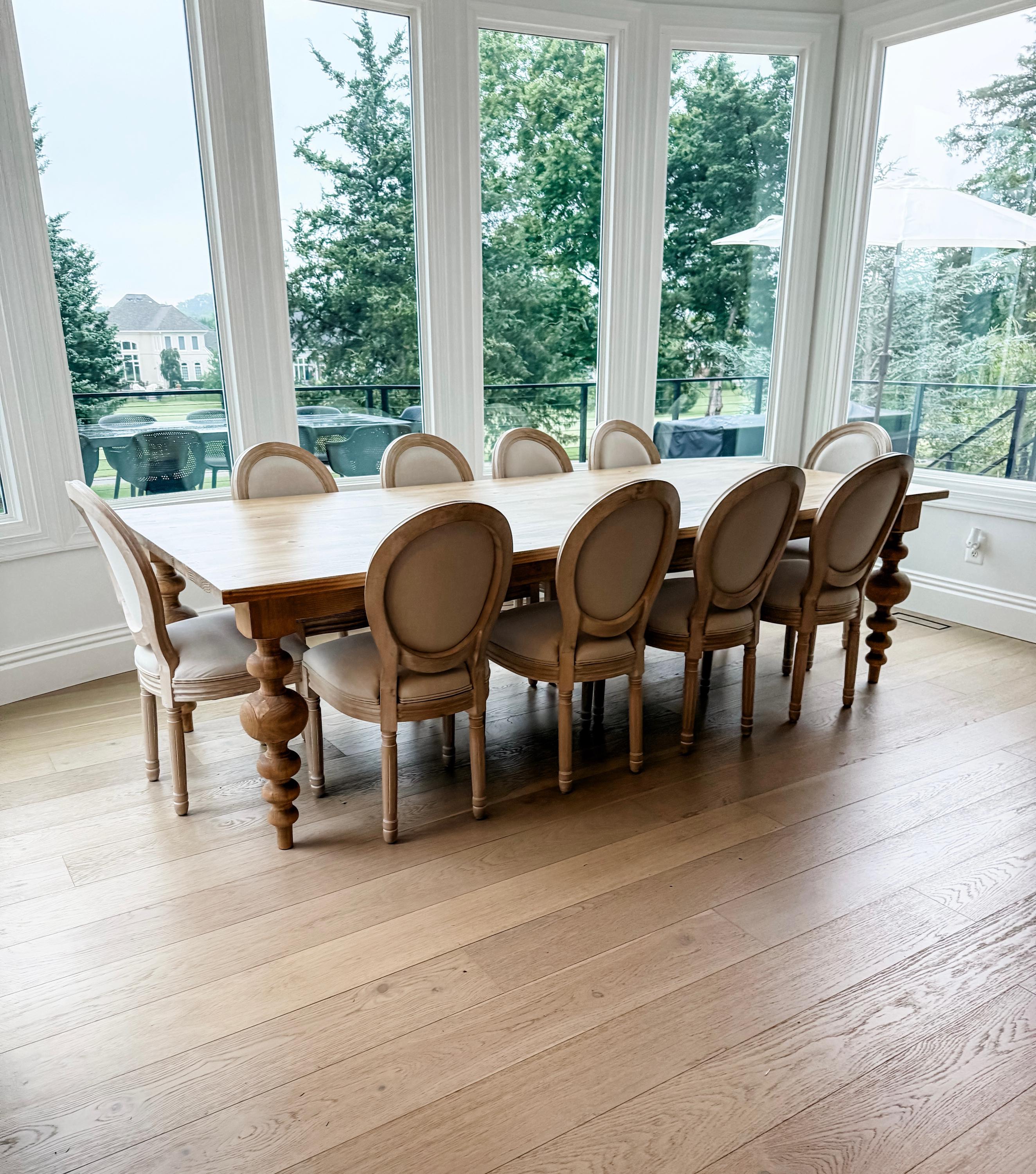 Large Custom Table, Chunky Balled Table, Modern Table, Custom Dining ...