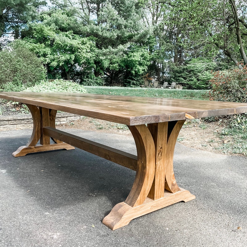 Rustic Wood Dining Table - Etsy