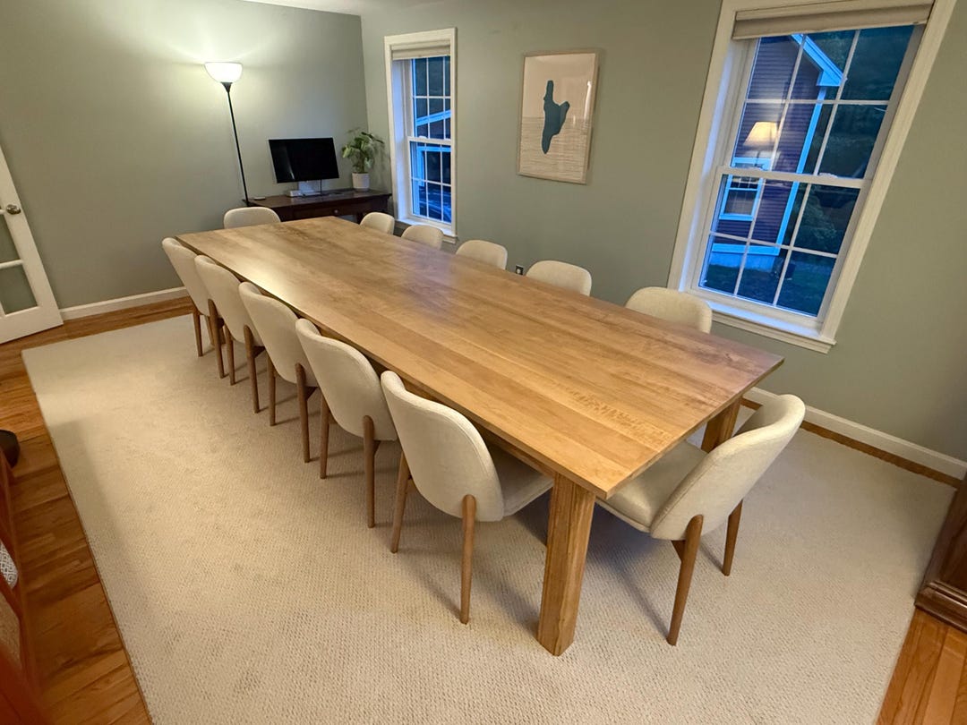 Maple Dining Table, Custom Maple Table, Modern Hardwood Table, Modern ...