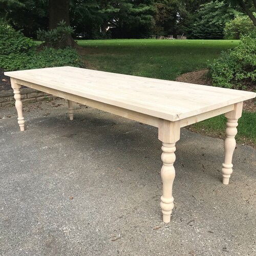 Natural Wood Farm Table Farmhouse Table Rustic Table - Etsy