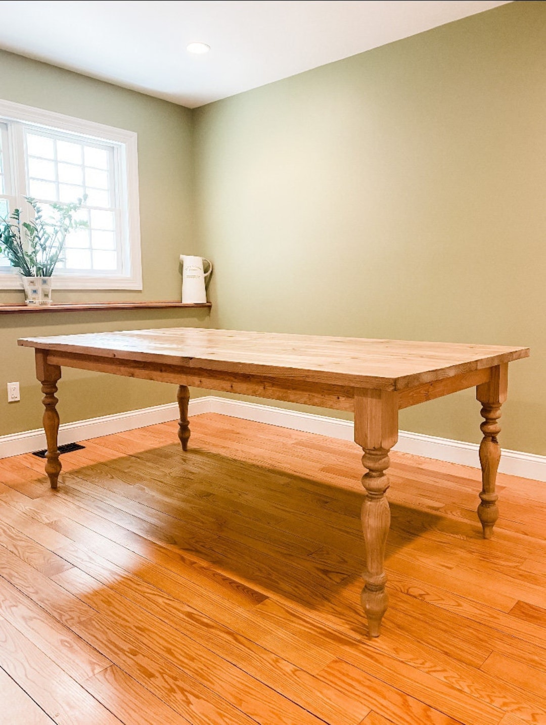 Farmhouse Table, Wood Farm Table, Farmhouse Dining Table, Farm Kitchen ...