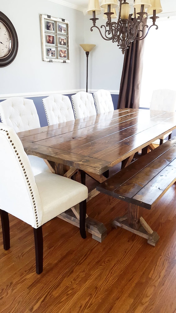 Farmhouse Table Farm Table Rustic Farm Table Table With - Etsy