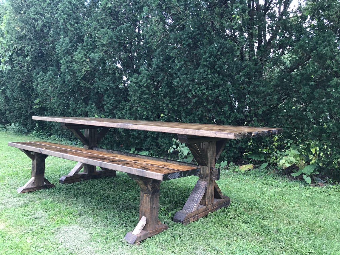 Farmhouse Table, Farm Table, Rustic Farm Table, Rustic Dining Room ...