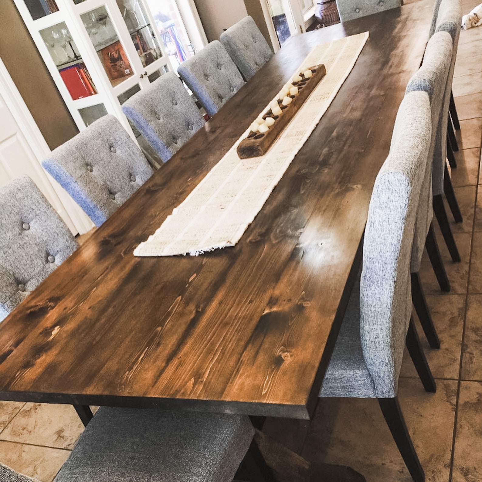 Long Farmhouse Table Large Farmhouse Table Rustic Kitchen - Etsy