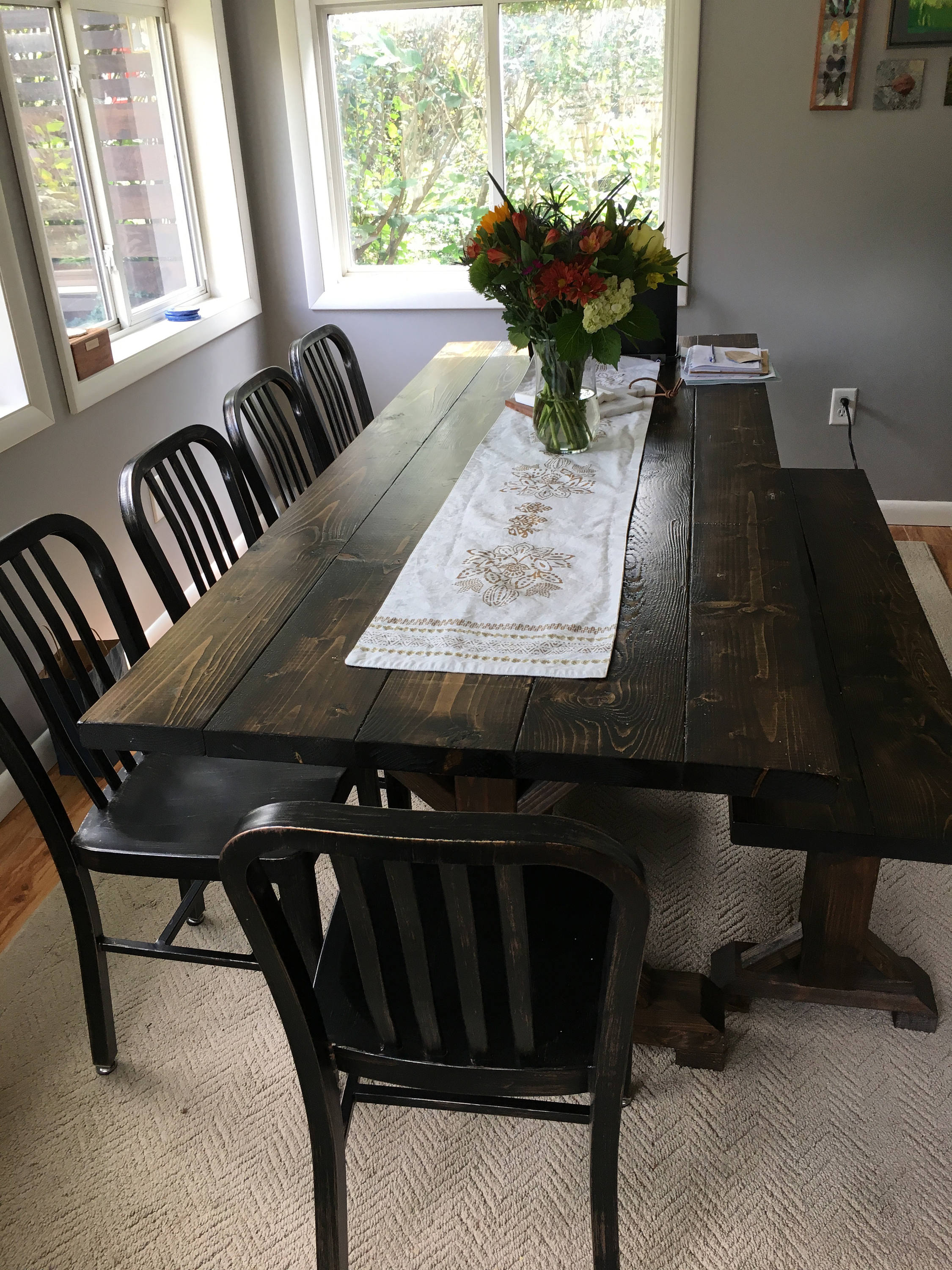 Rustic Farm Table Farmhouse Table Large Farm Table Dark | Etsy