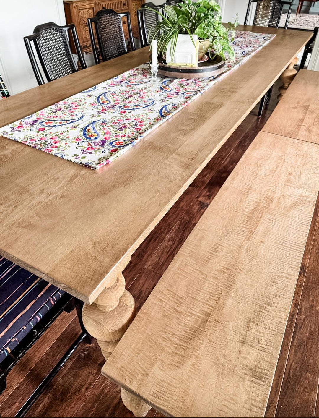 Custom Maple Farmhouse Table, Custom Hardwood Table, Modern Farmhouse ...
