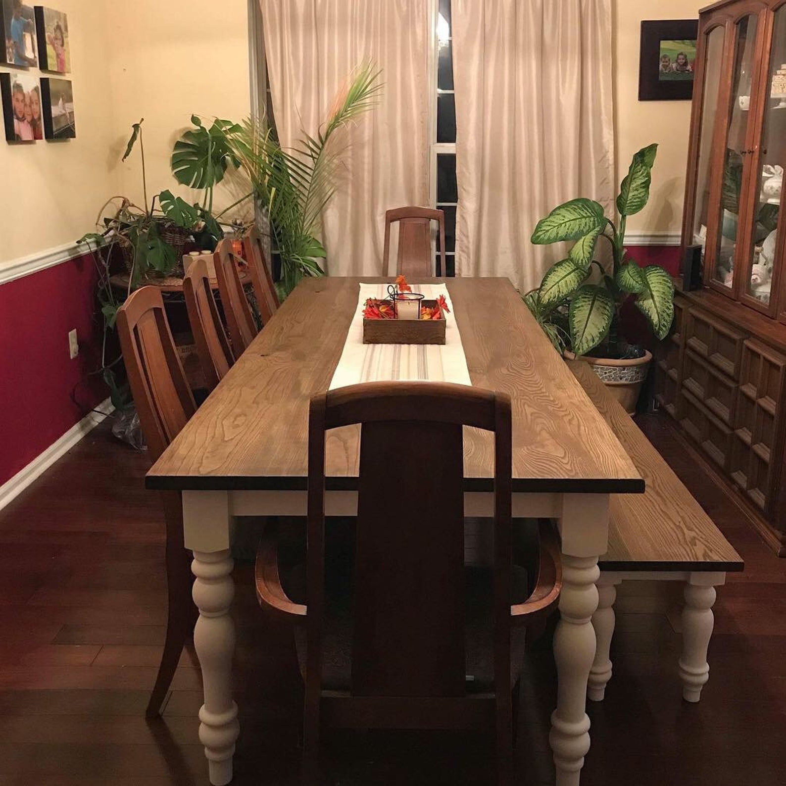 ASH Farmhouse Table, Rustic Farm Table, Hardwood Table, Ash Farm Table ...