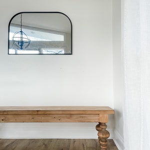 Modern Farmhouse Bench, Farmhouse Bench, Chunky Modern Bench, Dining ...