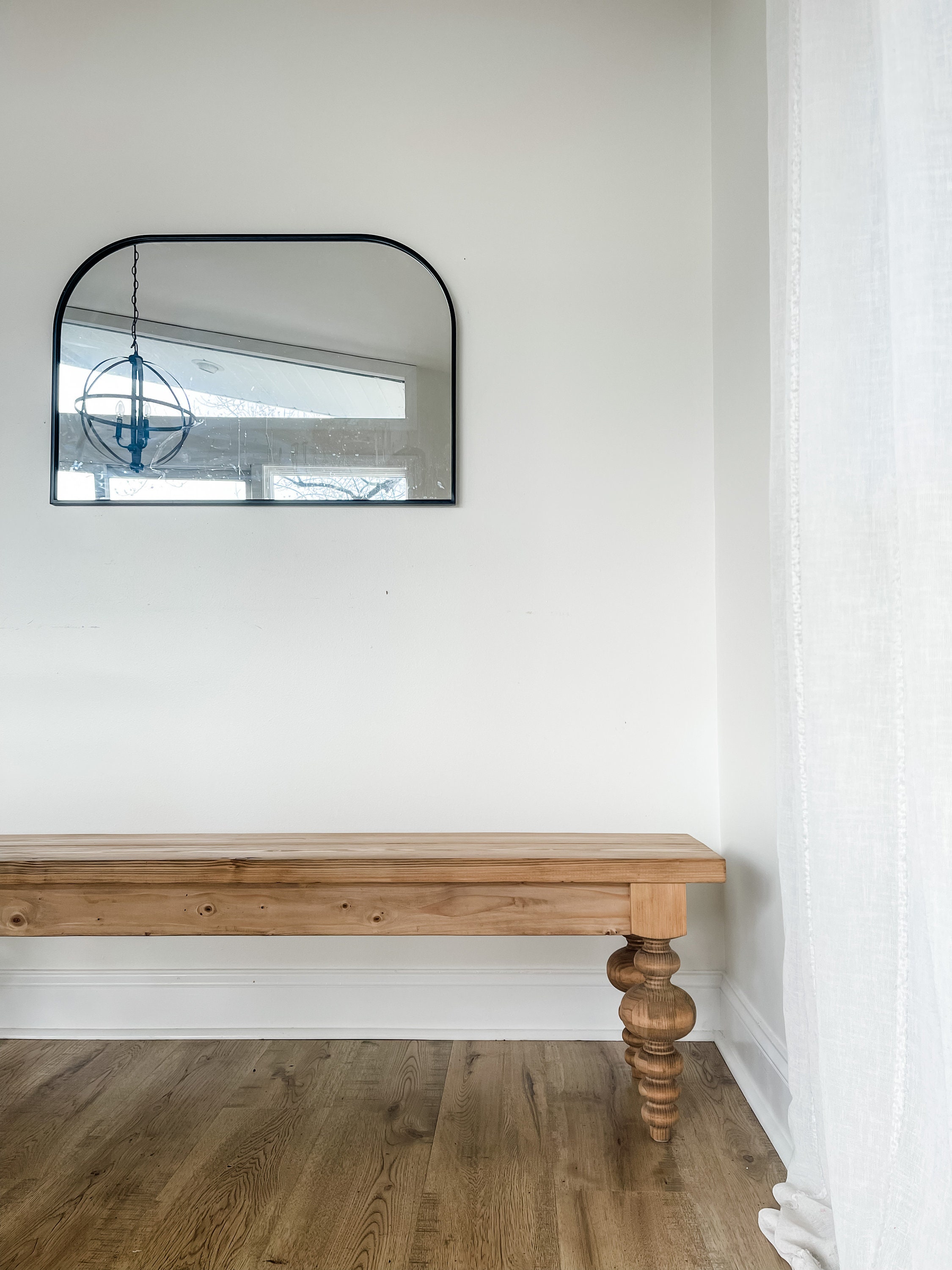 Modern Farmhouse Bench, Farmhouse Bench, Chunky Modern Bench, Dining ...