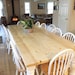 Large Farmhouse Table, Custom Farm Table With Turned Legs, Wooden Farm ...