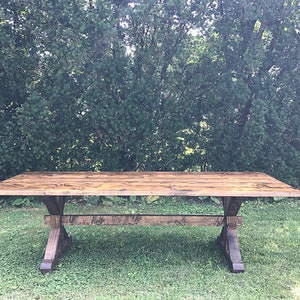 Rustic Farm Table, Farmhouse Table, Large Farm Table, Custom Farm Table ...