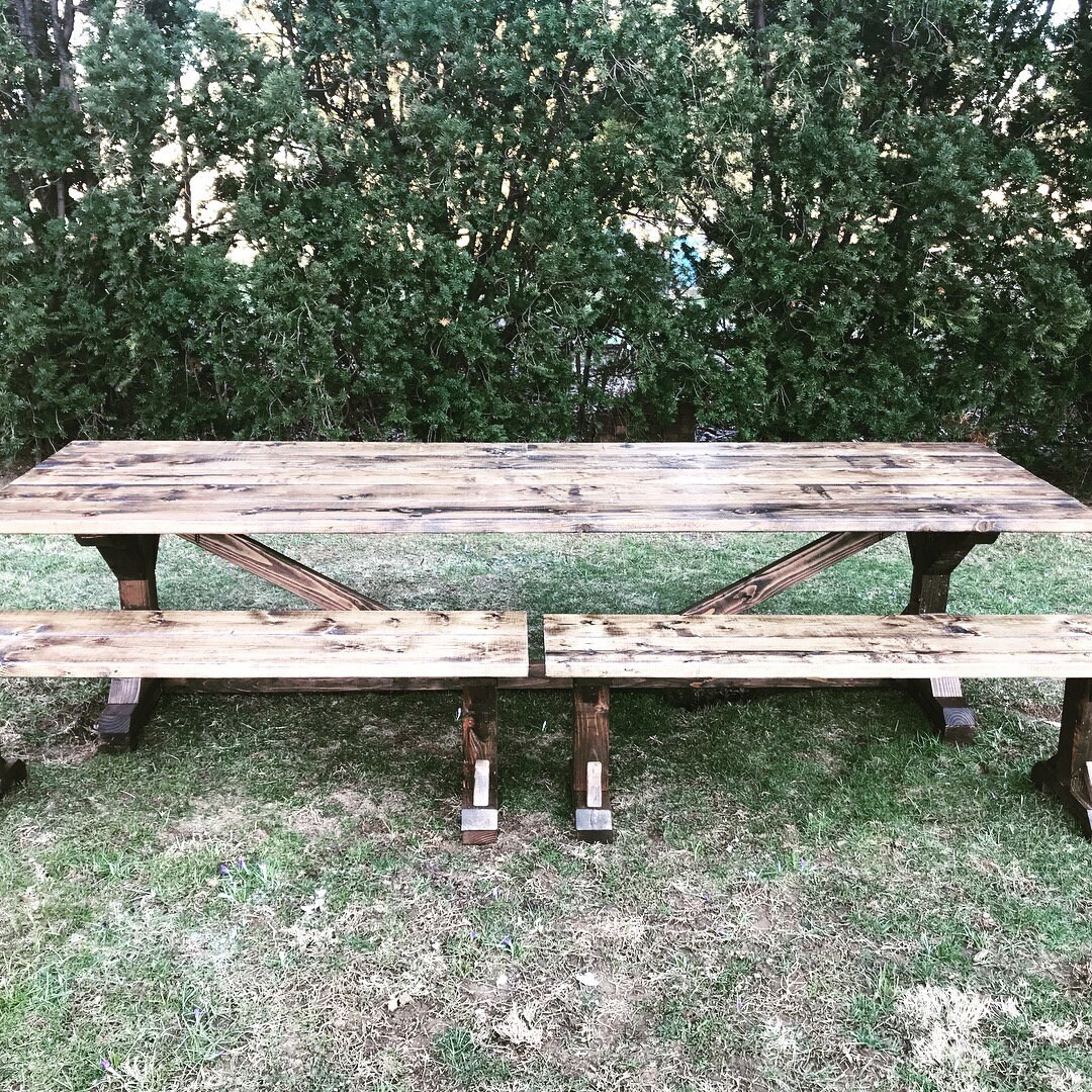 Custom Farmhouse Table Rustic Wood Table Large Farm Table - Etsy