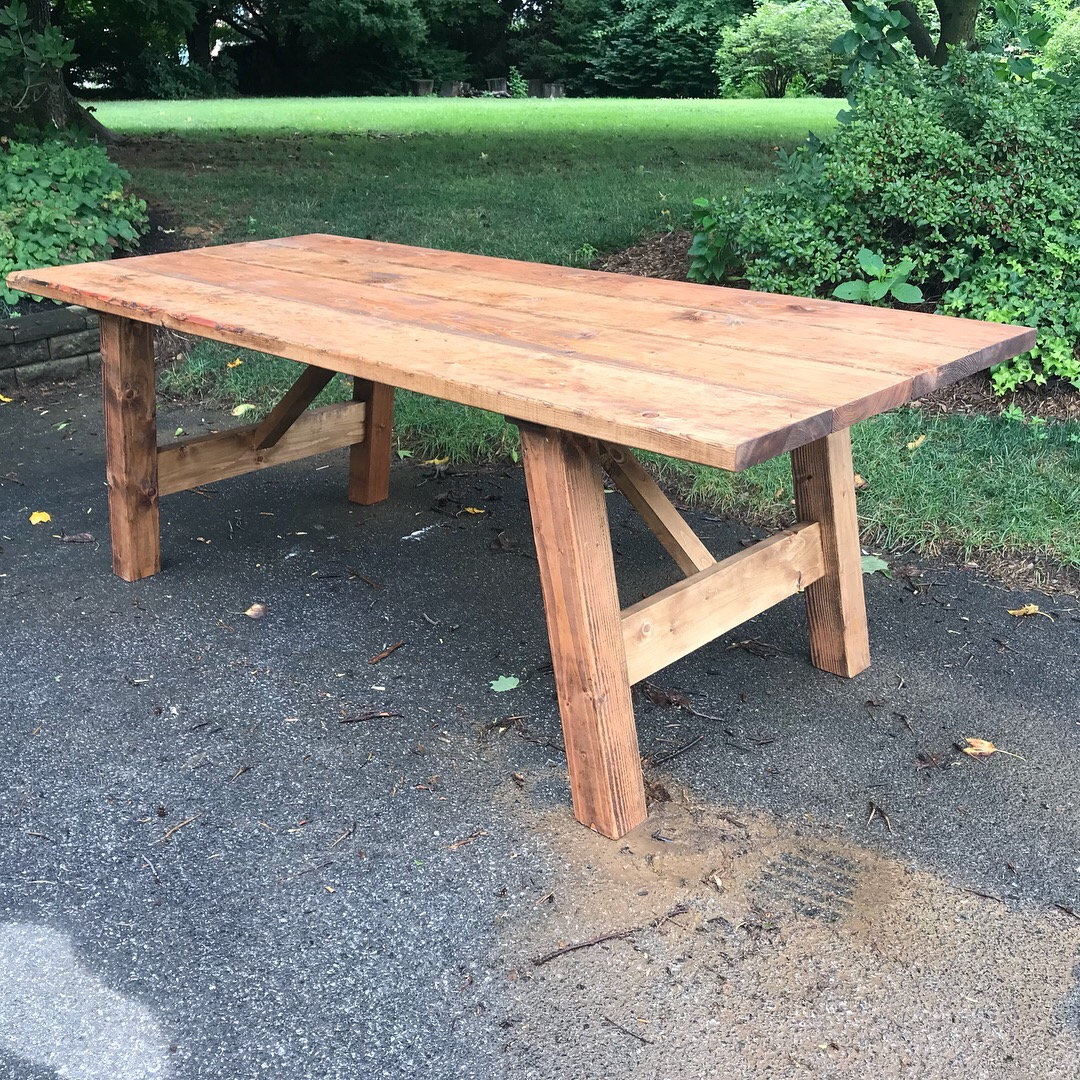 Modern Farm Table, Modern Farmhouse Table, Modern Rustic Table, Kitchen ...