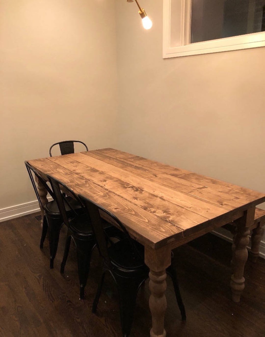 Farm Table With Custom Legs, Spindle Farm Legs, Farmhouse Table, Farm ...