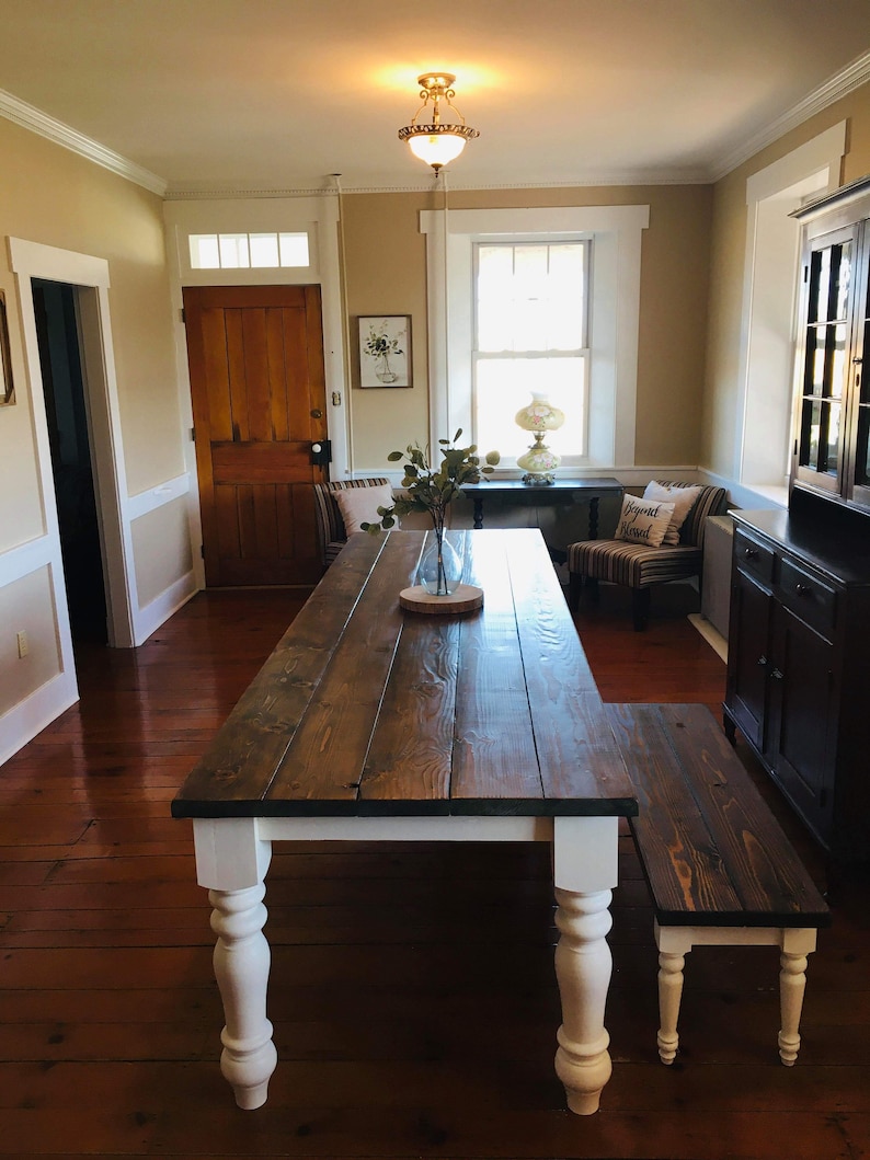 Large Farmhouse Table Rustic Farm Table Farmhouse Dining - Etsy