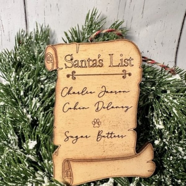 Santa Scroll - Etsy