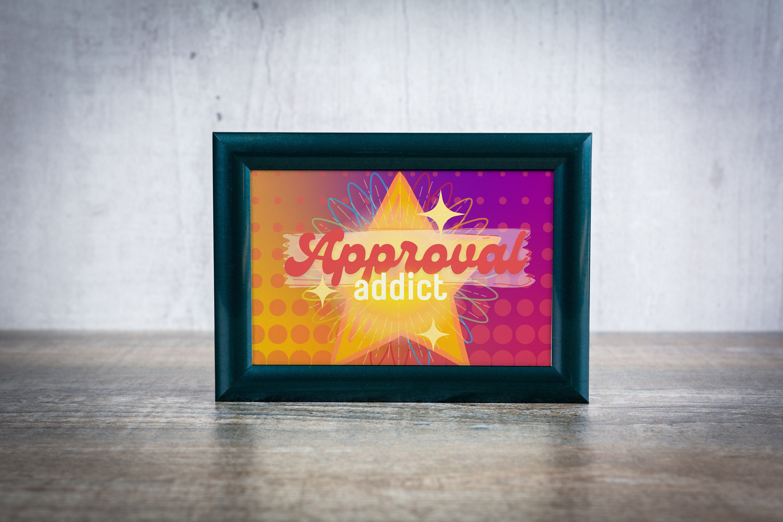 Approval Addict Funny Office Art Instant Digital Download - Etsy