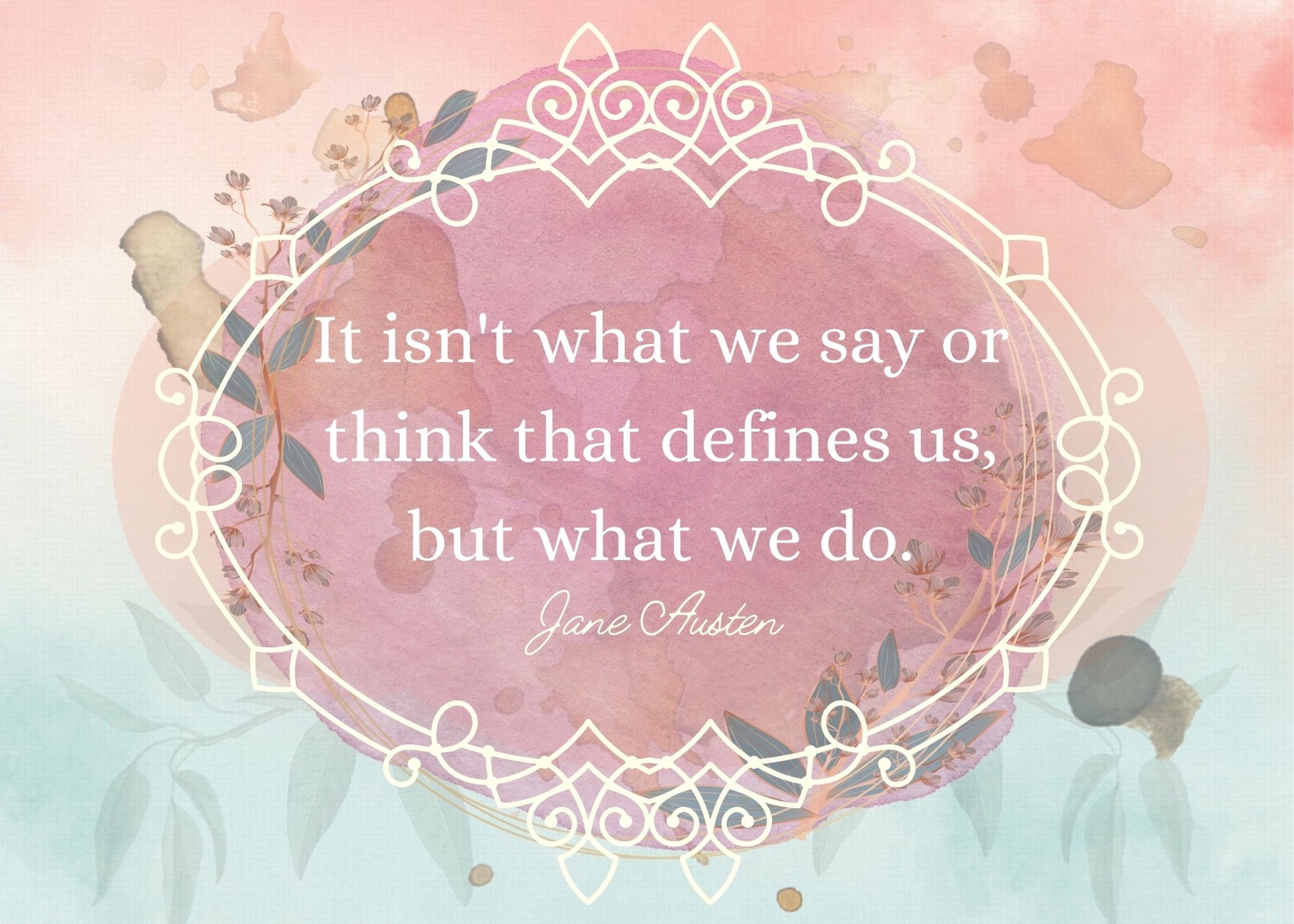 Jane Austen Sense & Sensibility Quote Wall Art Instant Download "it Isn ...