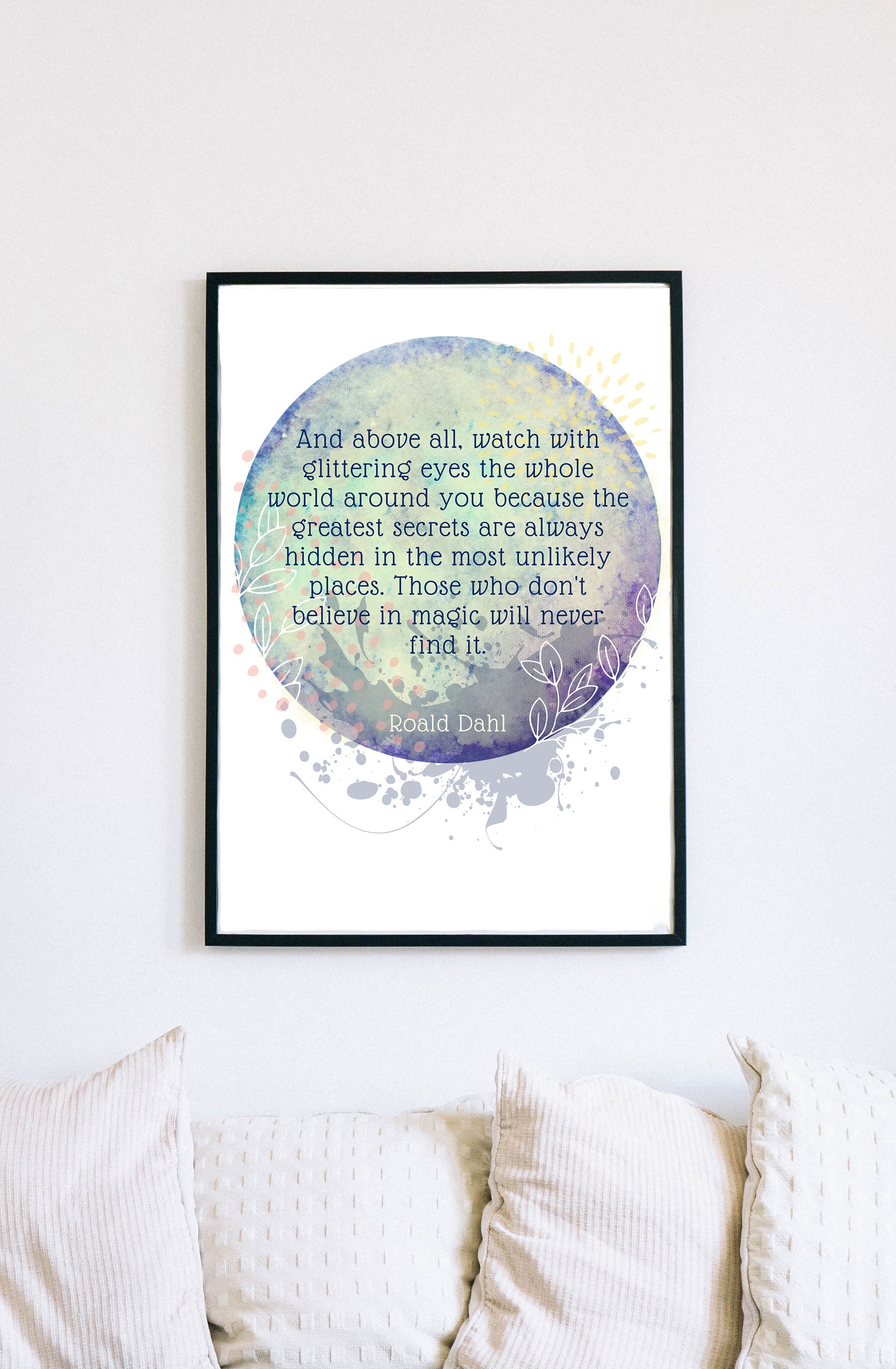 Roald Dahl Children's Book Quote Digital Download Wall Art Printable - Etsy