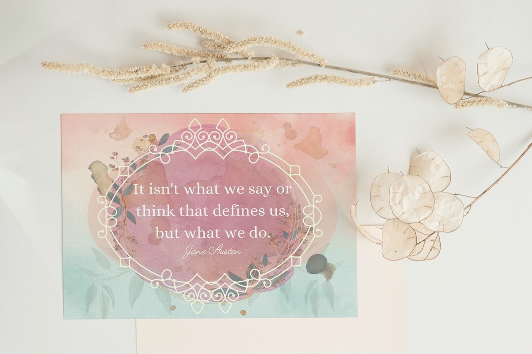 Jane Austen Sense & Sensibility Quote Wall Art Instant Download "it Isn ...