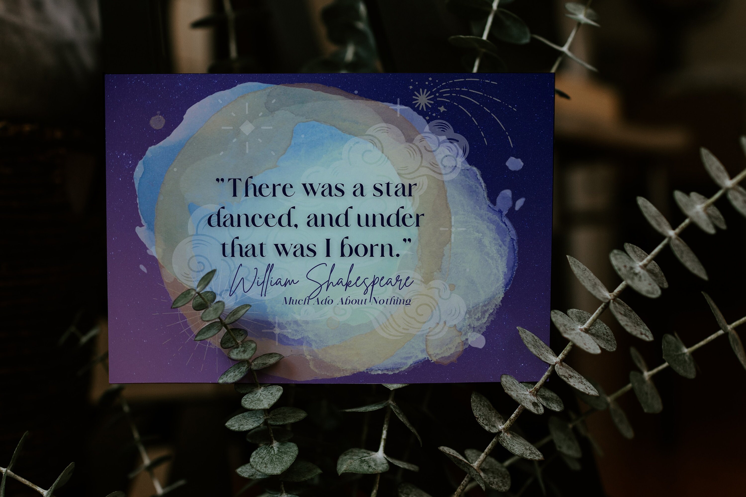 Shakespeare Quote, "a Star Danced..." Nursery Wall Art Instant Digital ...