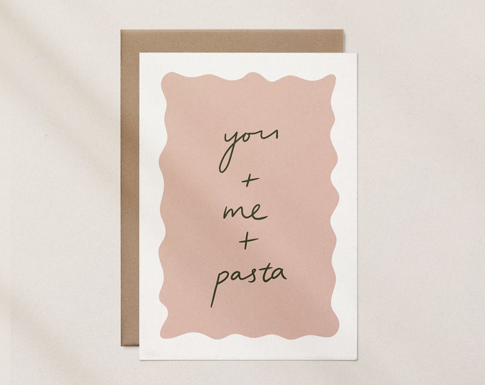 Funny Ravioli Pasta Love You Valentine Anniversary Pun Card Card for ...
