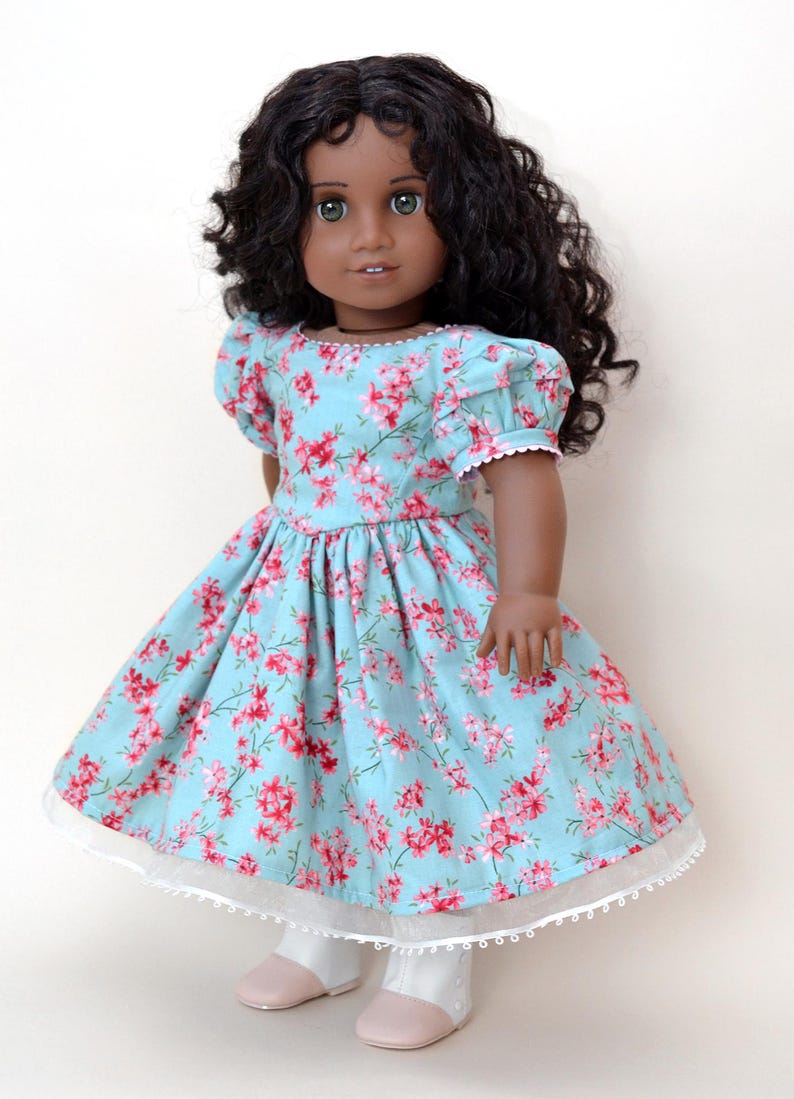 Promenade 1850’s Deluxe Dress Sewing Pattern for 18" Dolls (PDF) - Etsy