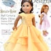 Bella Rose Deluxe Princess Dress Sewing Pattern for 18" Dolls (PDF) - Etsy