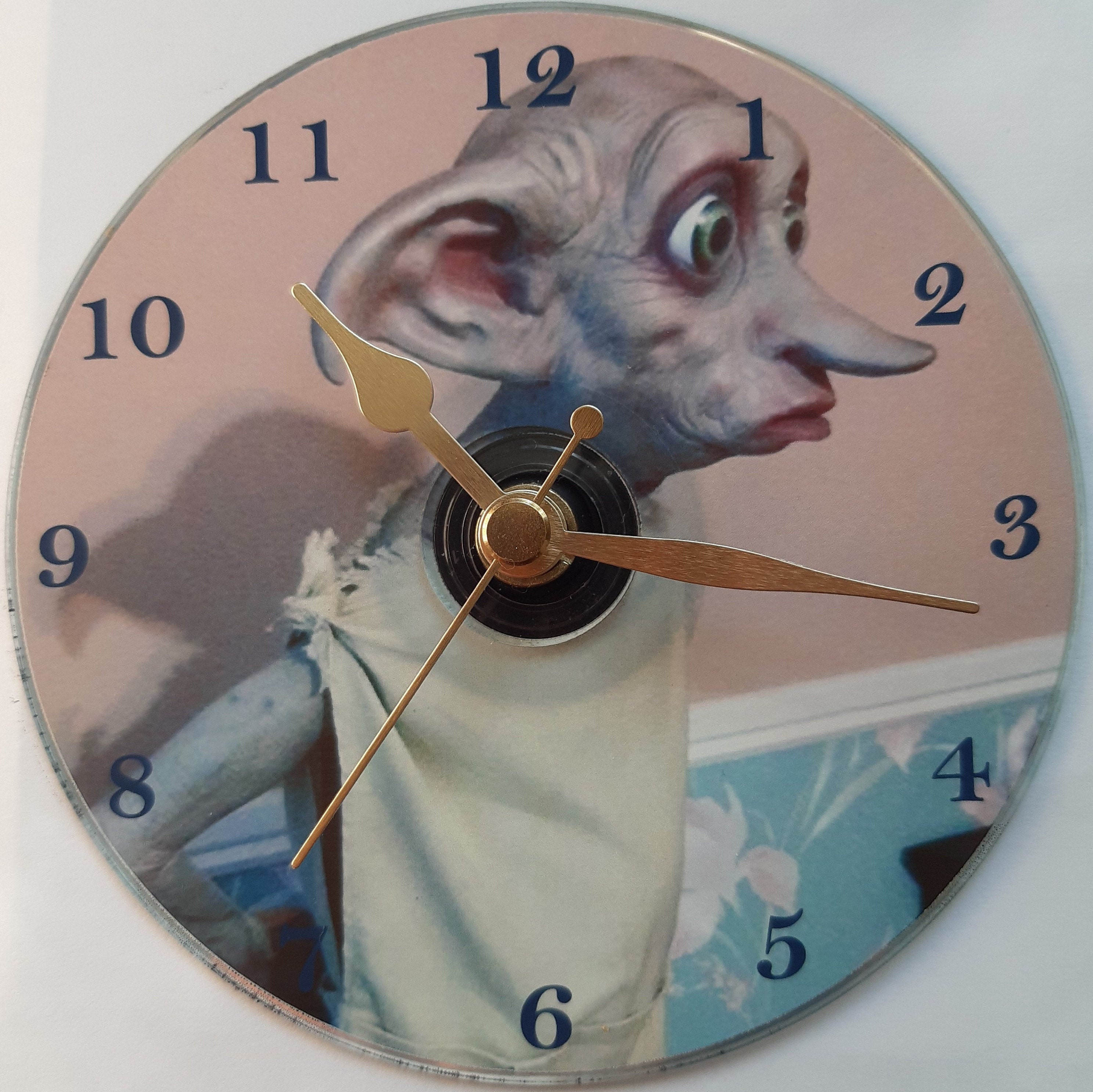 Harry Potter Dobby the house elf clock printed on a standard | Etsy