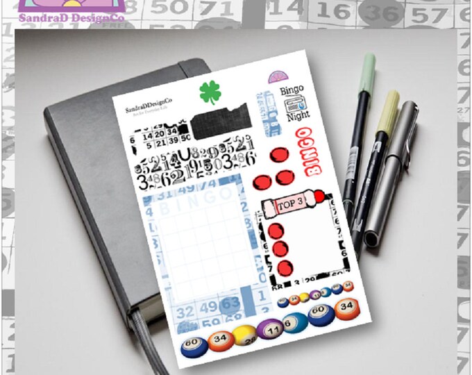Bingo Journal Sticker Kit BUJO Kit - Etsy