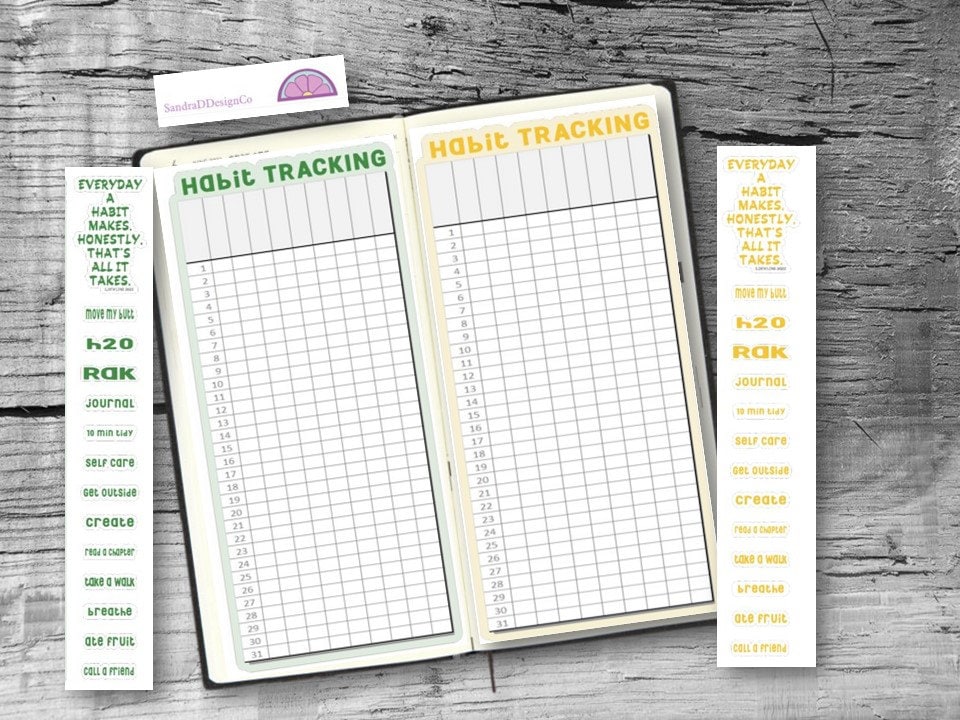 Tracker Sticker for Bullet Journal Hobonichi Weeks or Other - Etsy