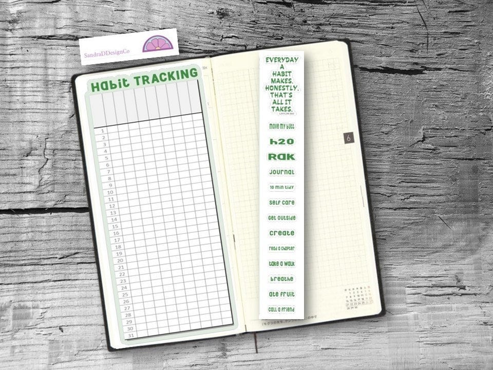 Tracker Sticker for Bullet Journal Hobonichi Weeks or Other - Etsy