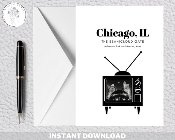 Printable the Bean Card Digital Art Downloadable Template - Etsy