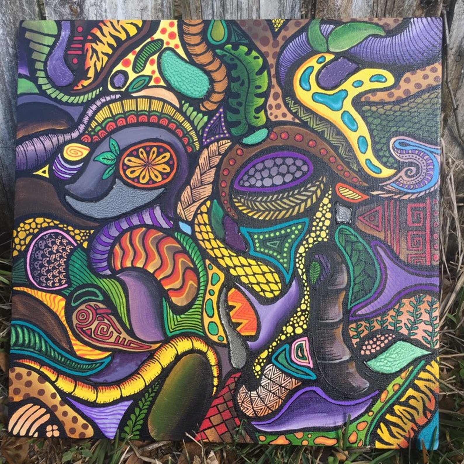 Jungle // Original Abstract Painting - Etsy