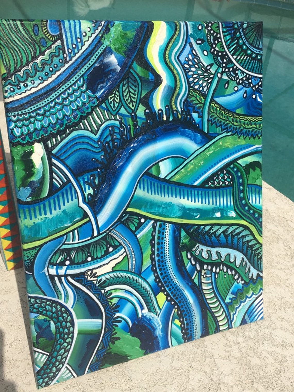 Hydra // Original Abstract Painting on Canvas - Etsy